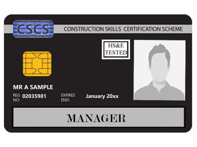 NVQ Level 6 CSCS Negru - Card Negru CSCS Site Manager - Carduri CSCS UK
